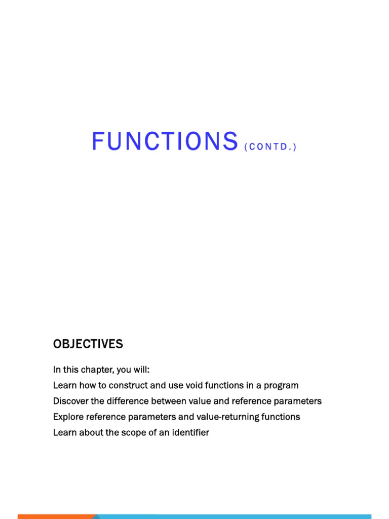 Function Part 1 Pdf Parameter Computer Programming Subroutine
