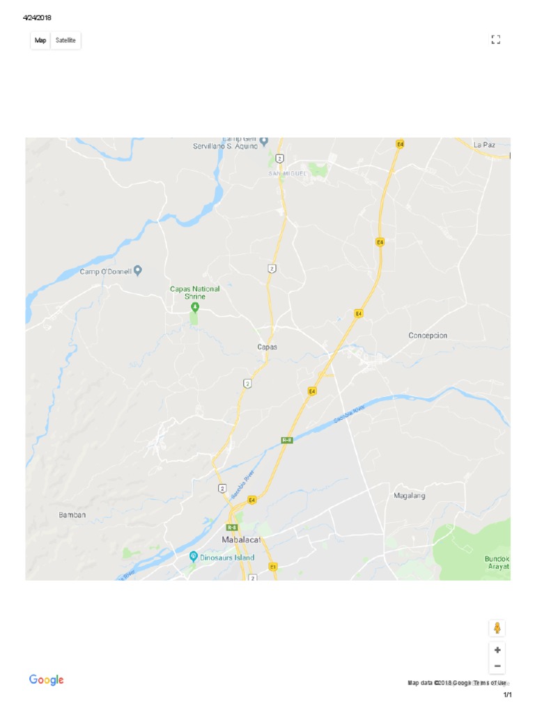 Satellite: Map Data ©2018 Google | PDF