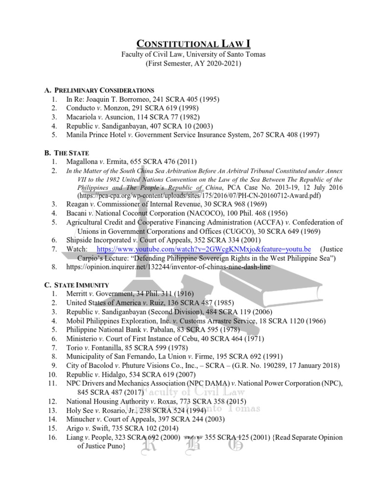 Consti 1 Syllabus - Gorospe PDF | PDF | Commission On Elections (Philippines) | Social Institutions