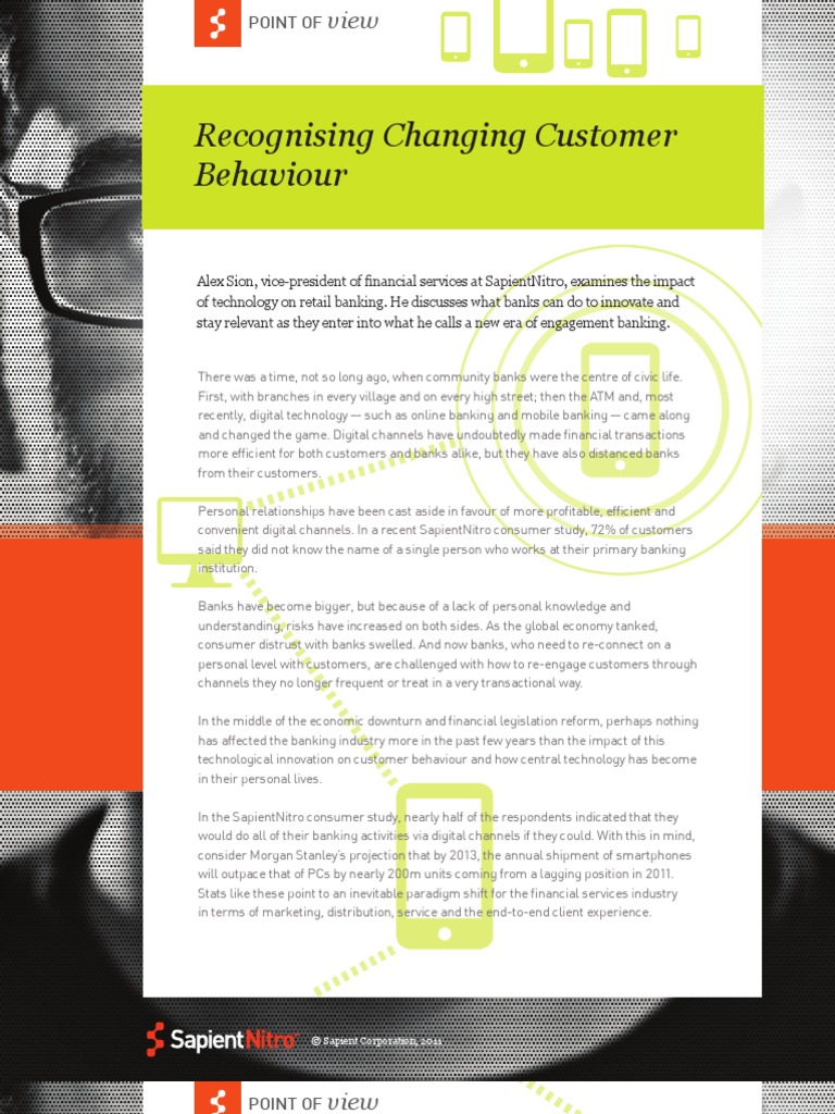 Recognising Changing Customer Behaviour | PDF | Wealth Management | Banks