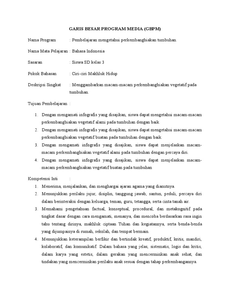 GBPM Infografis Tumbuhan | PDF