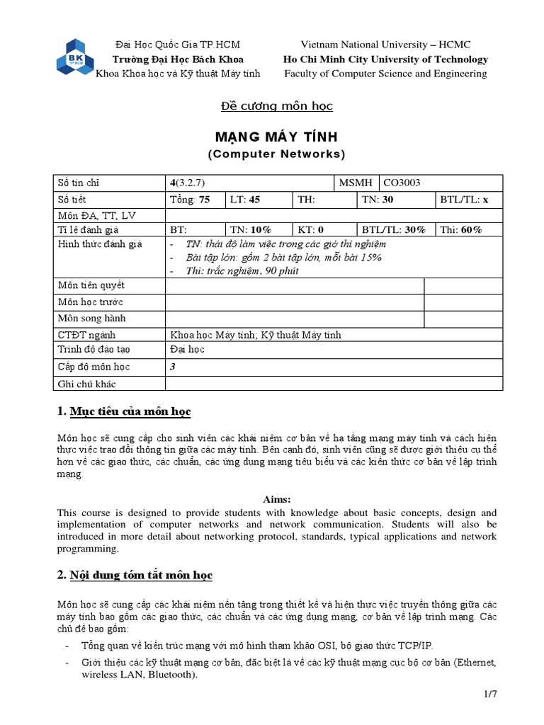 Tom Tat Ly Thuyet - Mangmaytinh | PDF