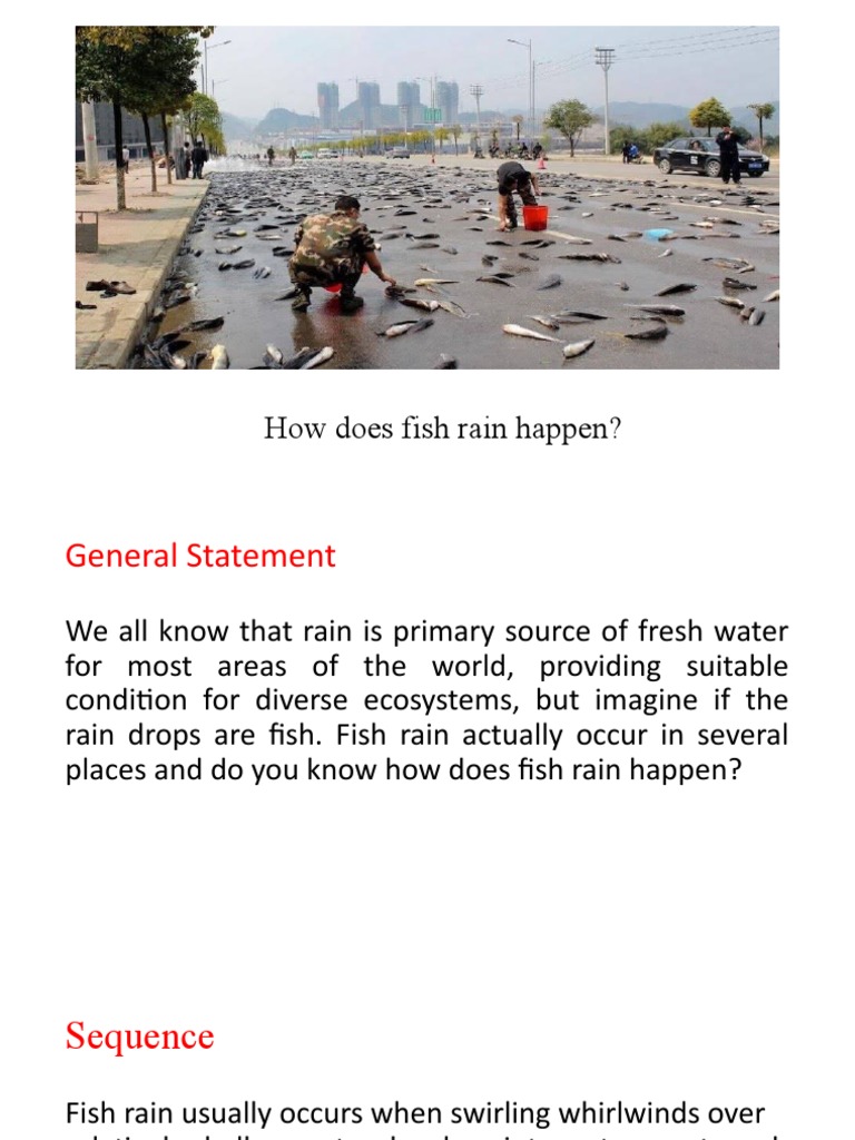 How Fish Rain Occurs Explained | PDF