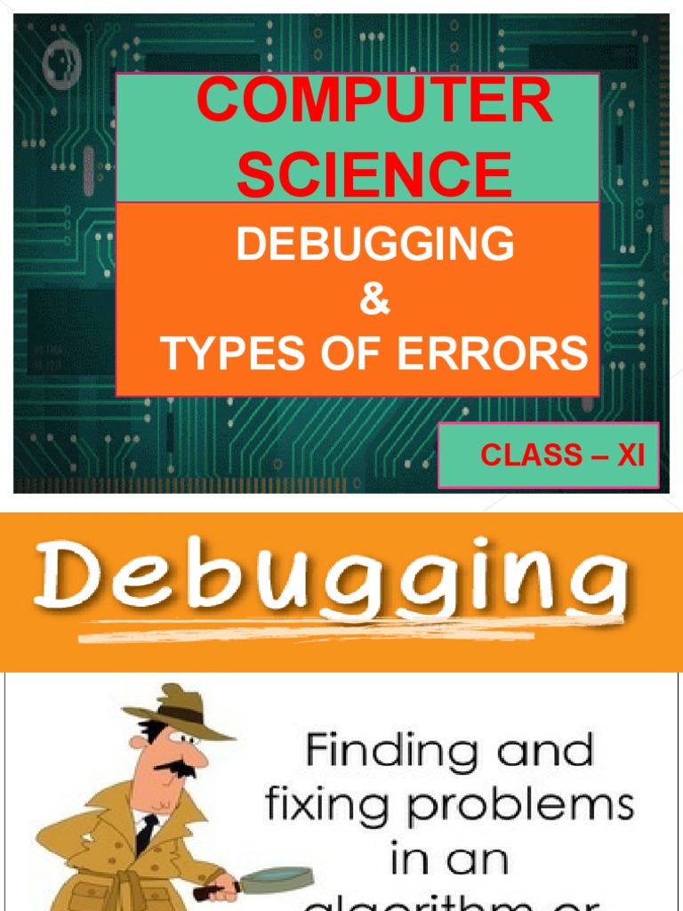 Computer Science Debugging And Types Of Errors Pdf Parameter Computer Programming Debugging