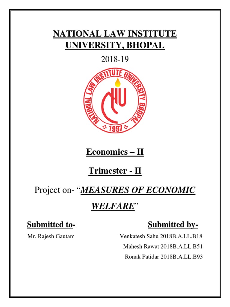 Measures of Economic Welfare: An Analysis of Key Indicators Used to ...