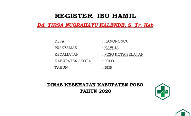 Sampul Register Ibu Hamil | PDF