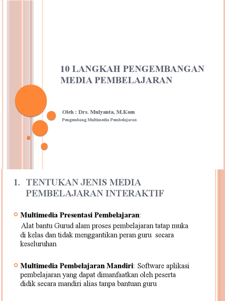 10 Langkah Pengembangan Media Pembelajaran | PDF