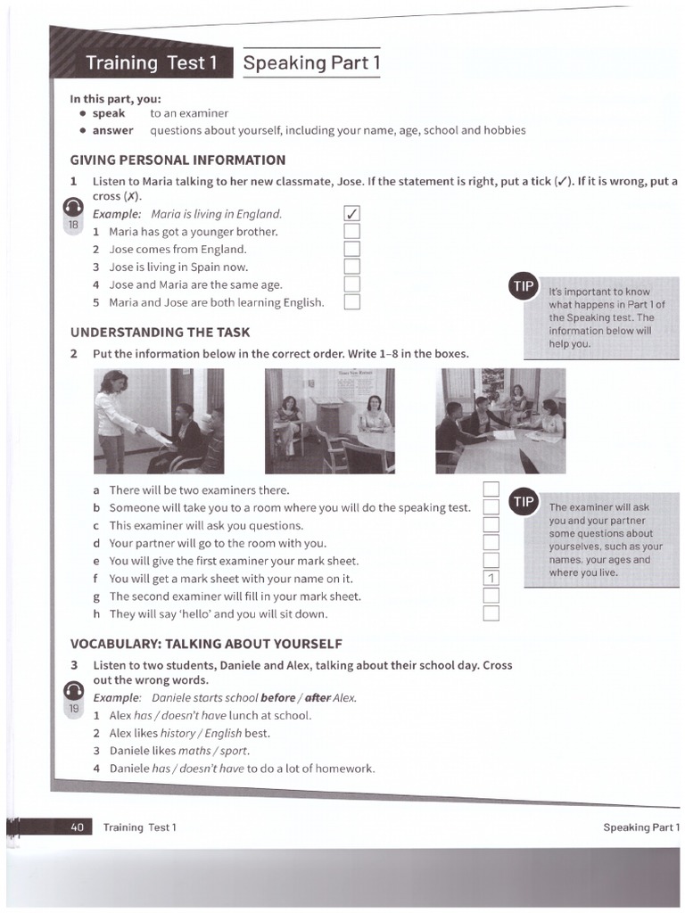 Speaking Test 1 | PDF