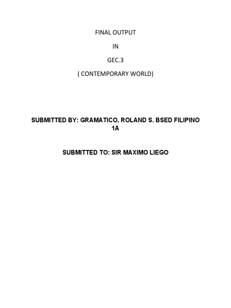 Analyzing the Impact of Globalization on the Philippine Economy and Society in the 21st Century ...