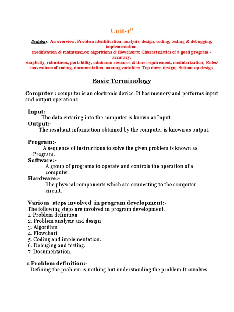 1 Basics | PDF | Computer Programming | Computer Program
