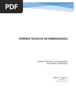 Guía Completa de Tipos de Cotas | PDF | Longitud | Geometría