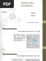 Proyección Dimétrica | PDF | Perspectiva (Gráfica) | Geometría