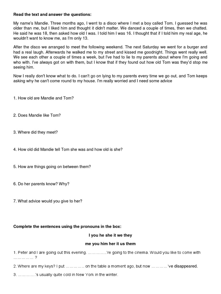 Read The Text and Answer The Questions | PDF