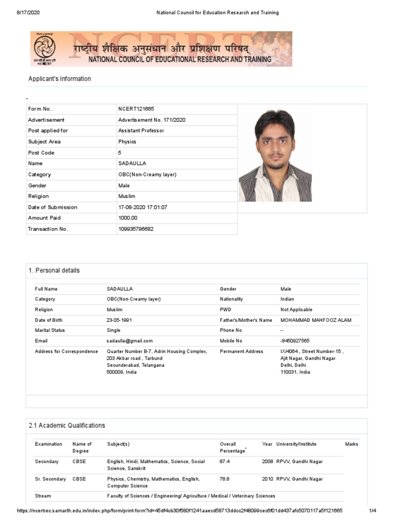 NCERT Assistant Professor PDF | PDF | Academic Degree | Peer Review