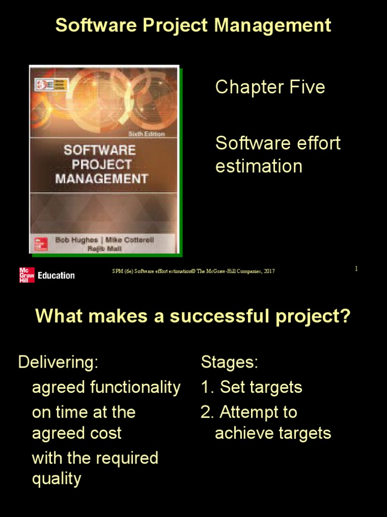 Software Project Management: Chapter Five Software Effort Estimation | PDF | Information ...