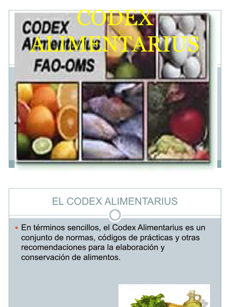 Codex Alimentarius | PDF | Leche | Alimentos