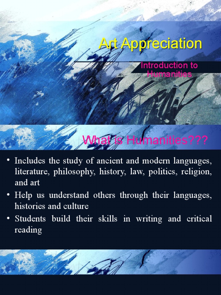Art Appreciation | PDF | Humanities | Aesthetics