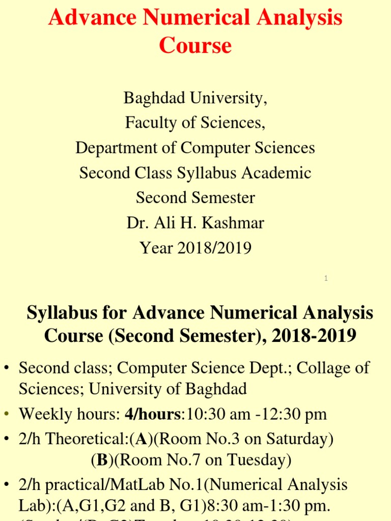 Numerical Analysis II PDF | PDF | Finite Difference | Numerical Analysis
