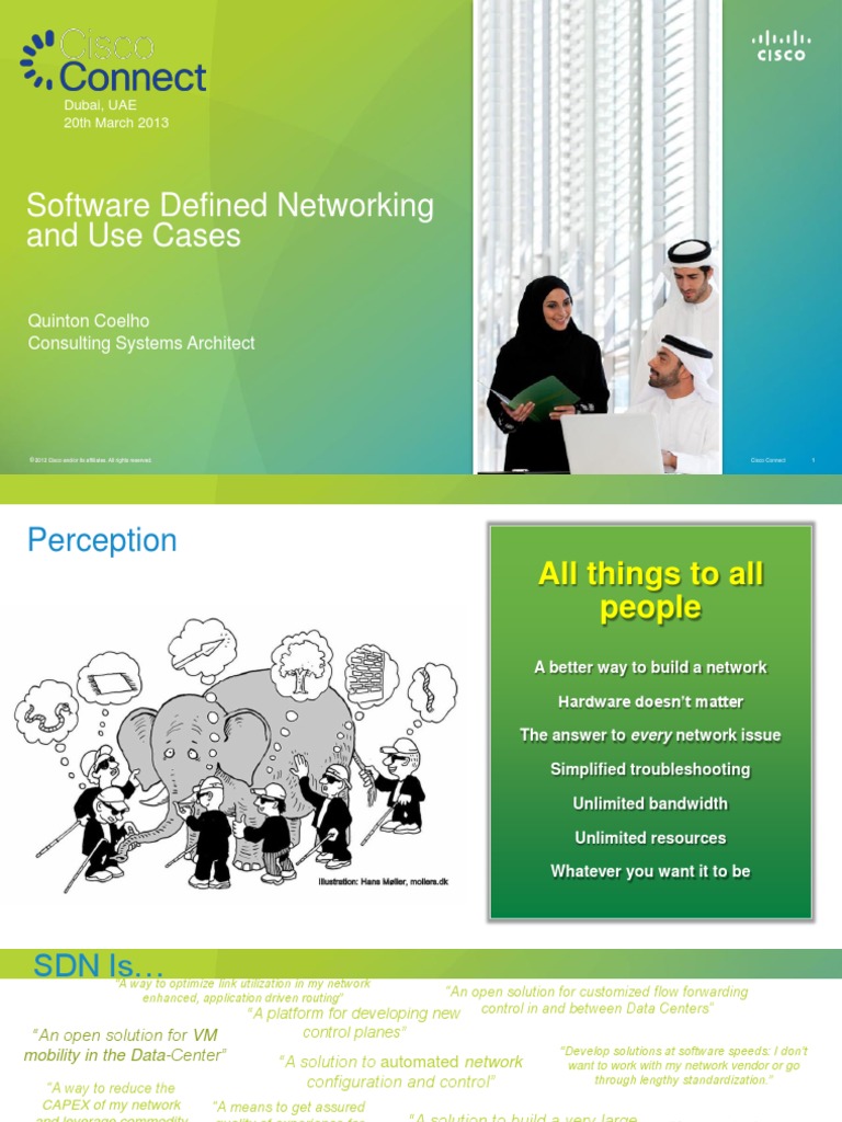 Cisco Connect Dubai Software Defined Networking | PDF | Cloud Computing | Computer Network
