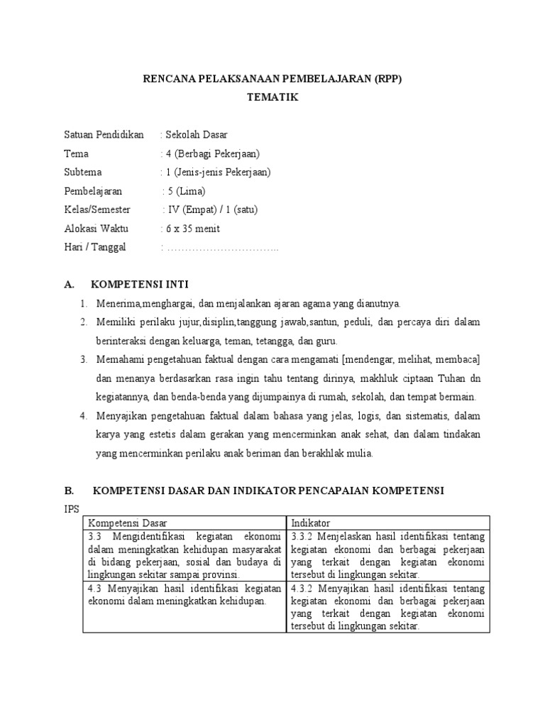 RPP Inkuiri Matkul Perencanaan | PDF | Karier & Perkembangan