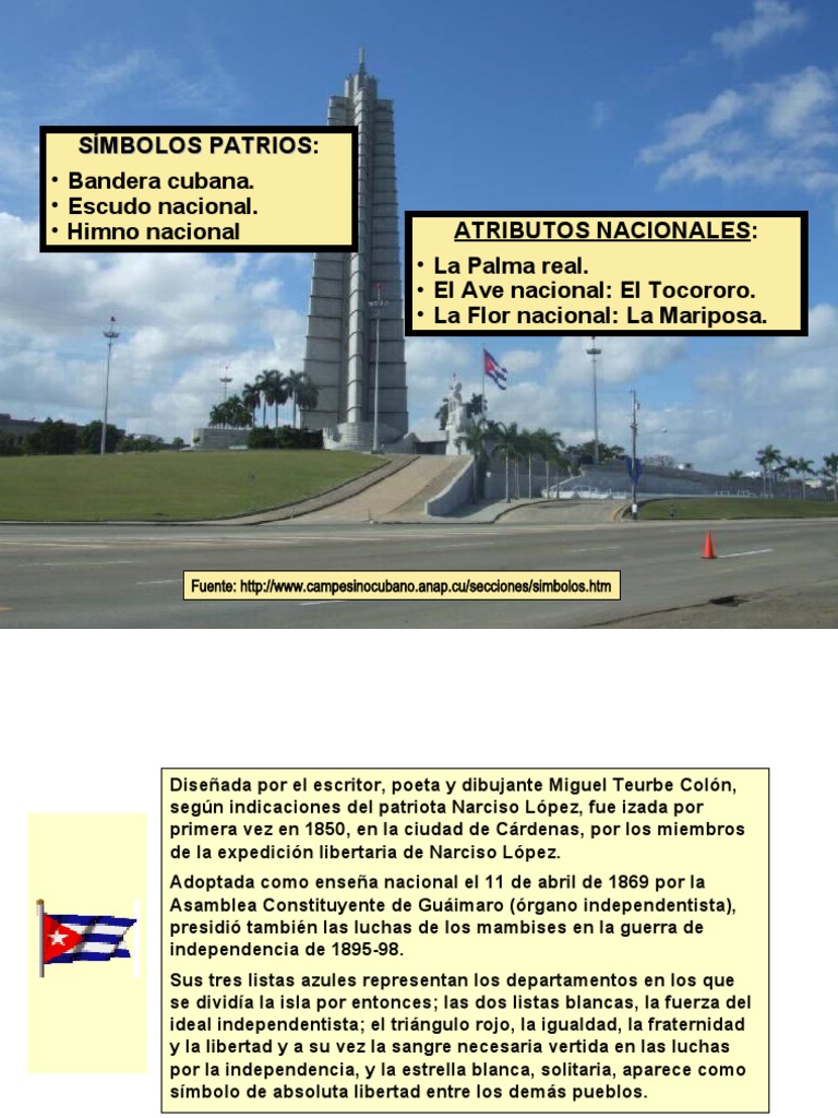 Atributos y símbolos patrios de Cuba | PDF | Cuba | Naturaleza