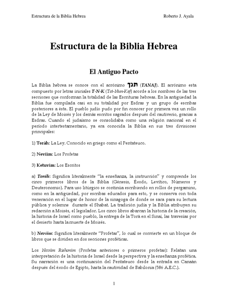 La Biblia Hebrea PDF | PDF | Libro de números | Tora
