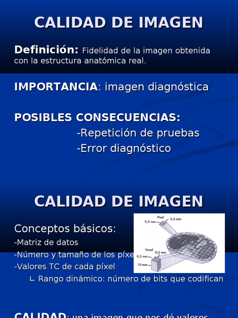 Calidad de la Imagen TC