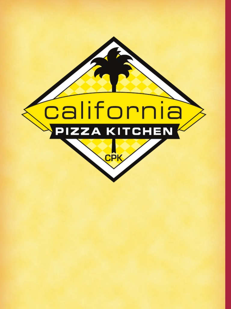 Nutritional Menu Guide: CALIFORNIA PIZZA KITCHEN and CPK Are Registered ...