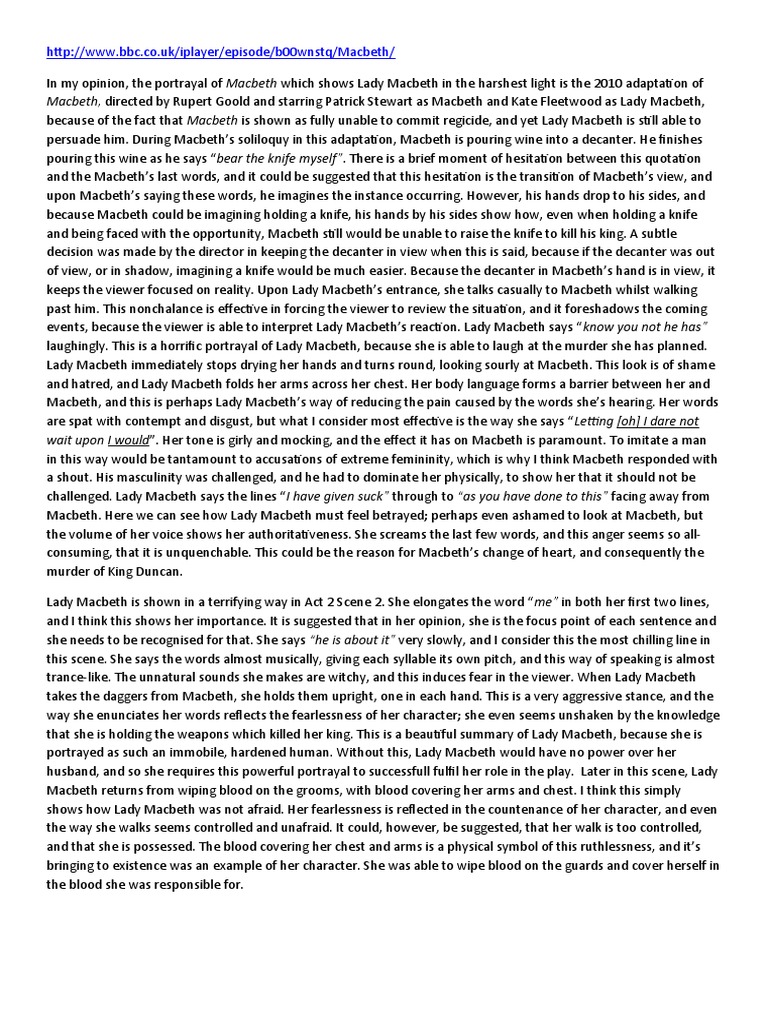 Rupert Goold | PDF | Macbeth