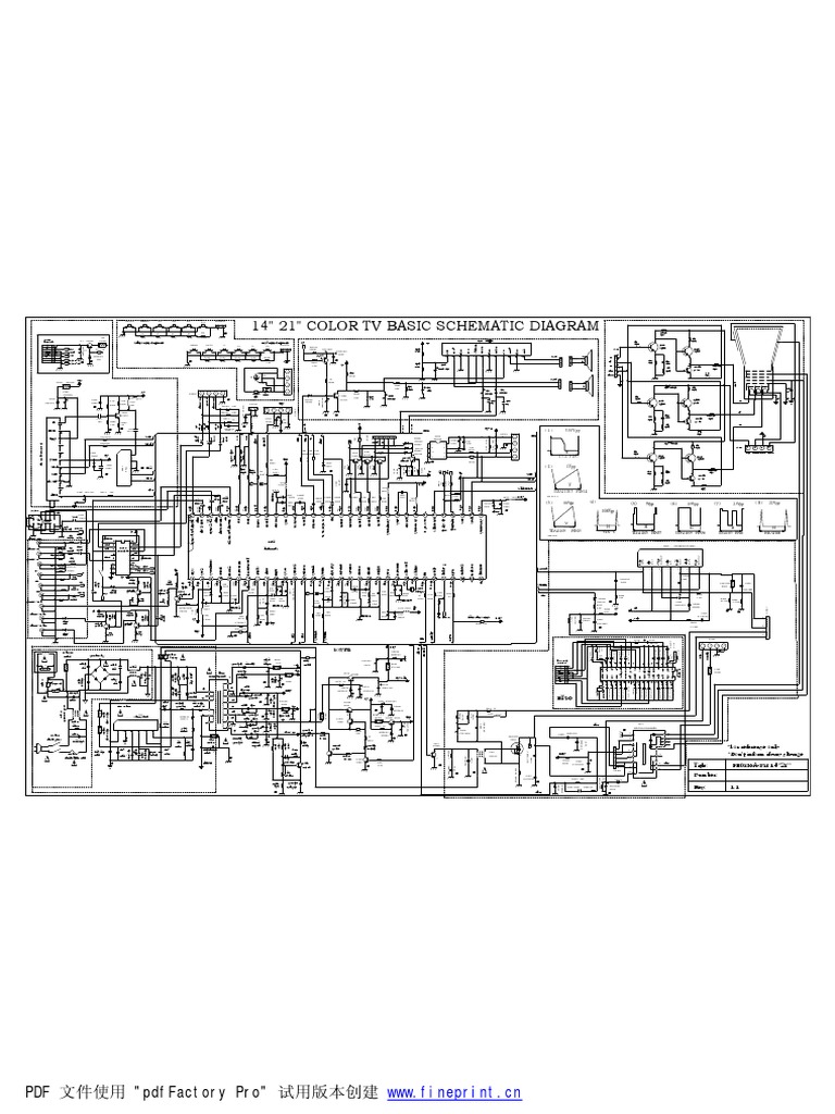 14" 21" Color Tv Basic Schematic Diagram: Pdf 文件使用 "Pdffactory Pro ...
