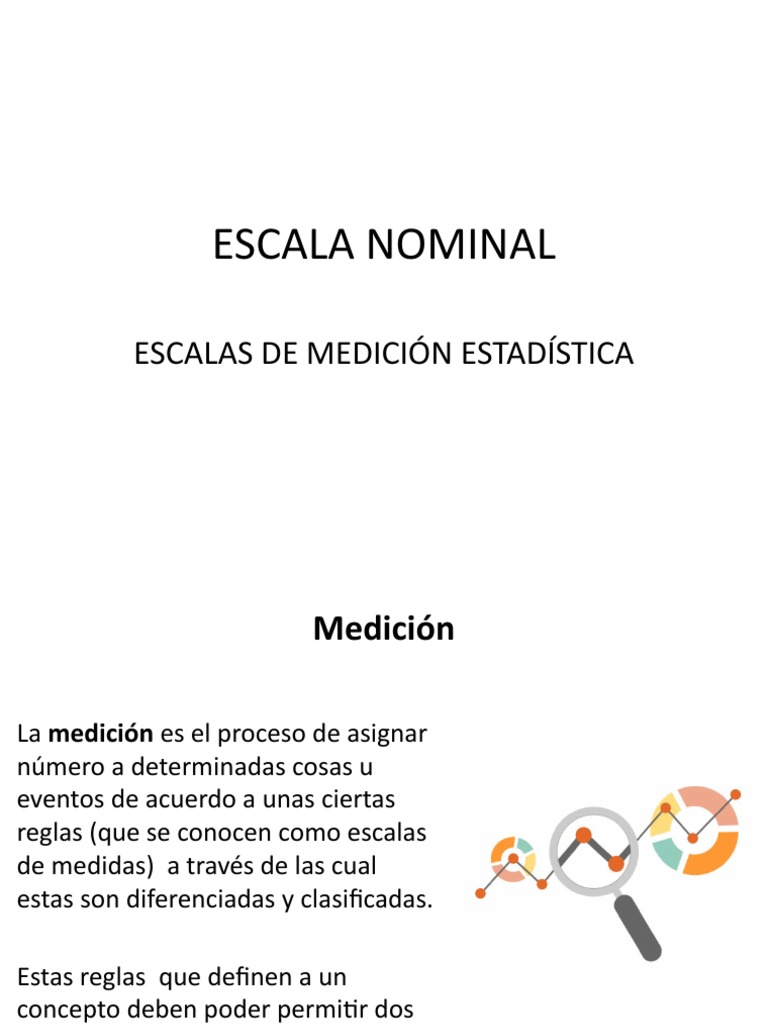 4.1 Escala Nominal | PDF | Nivel de medida | Medición