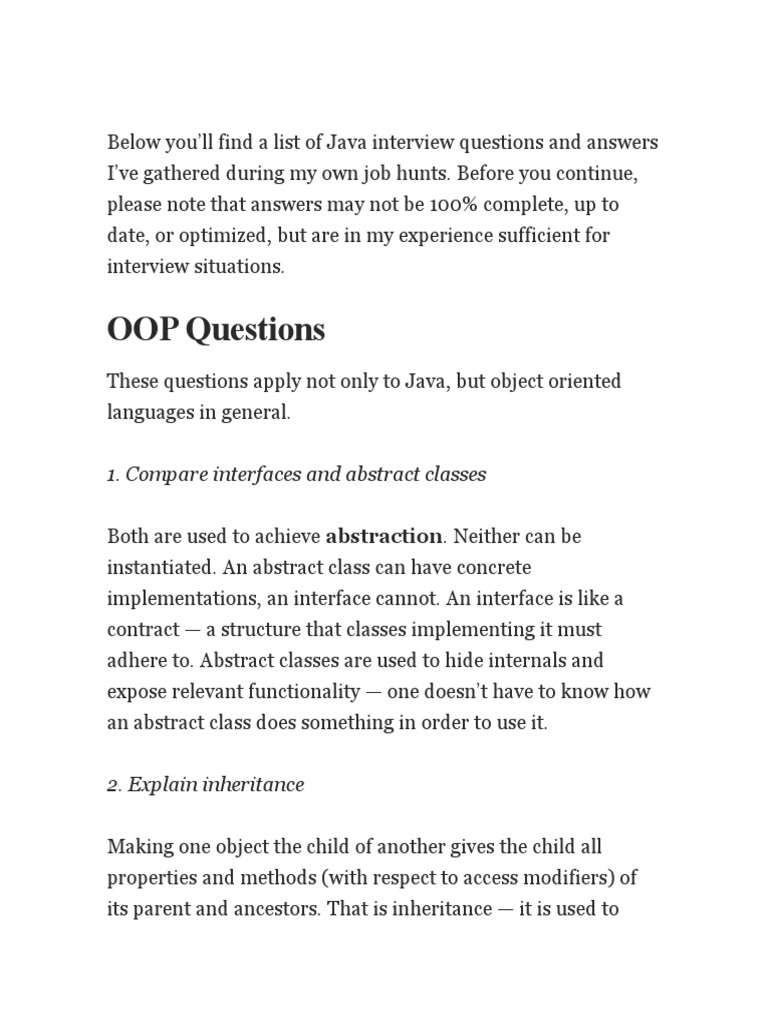 Java Questions Pdf Class Computer Programming Method Computer Programming