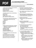 CBSE Class 10 Physics The Human Eye and Its Colourful World Worksheet 1 ...