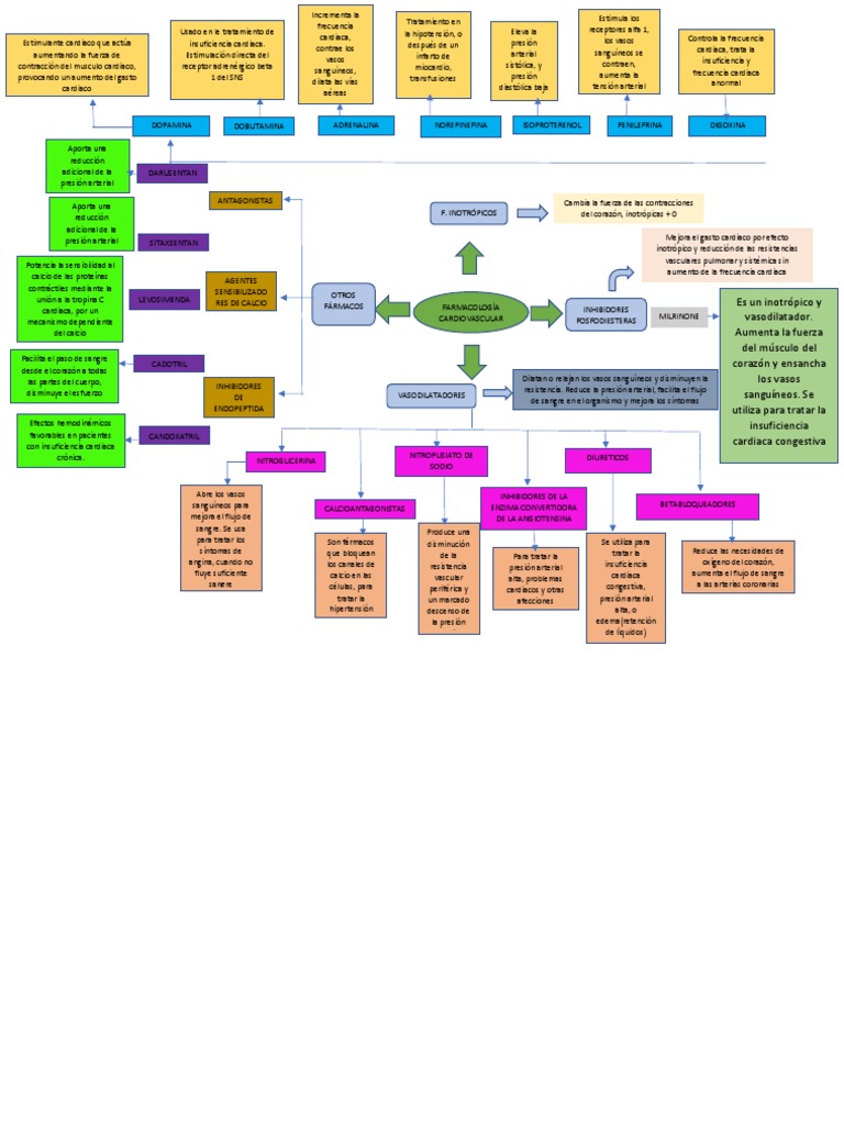 Farmaco Mapa Cardio | PDF | Corazón | Presión sanguínea