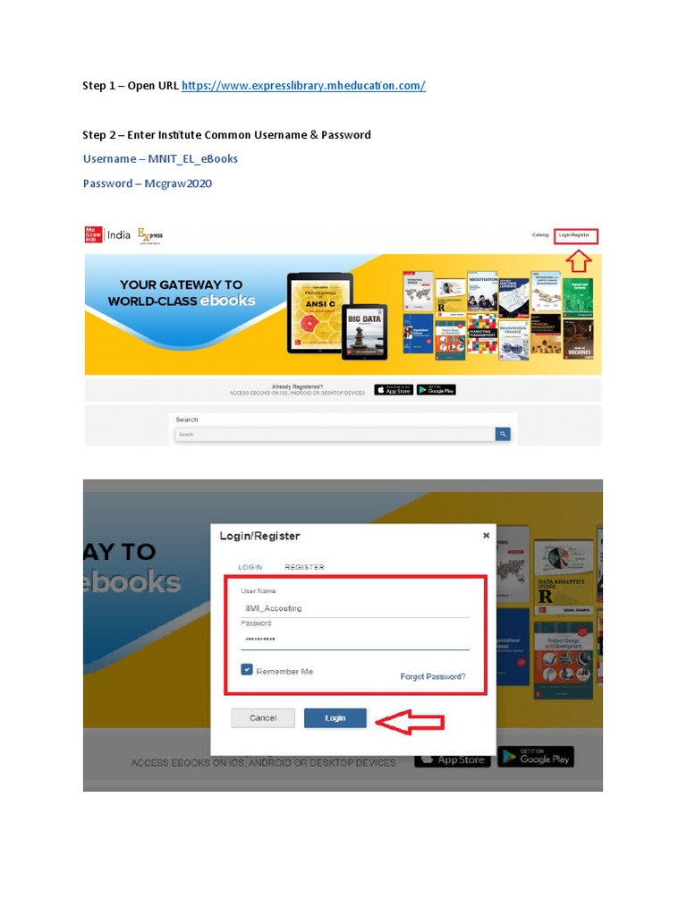 MNIT Students: Access eBooks Online | PDF
