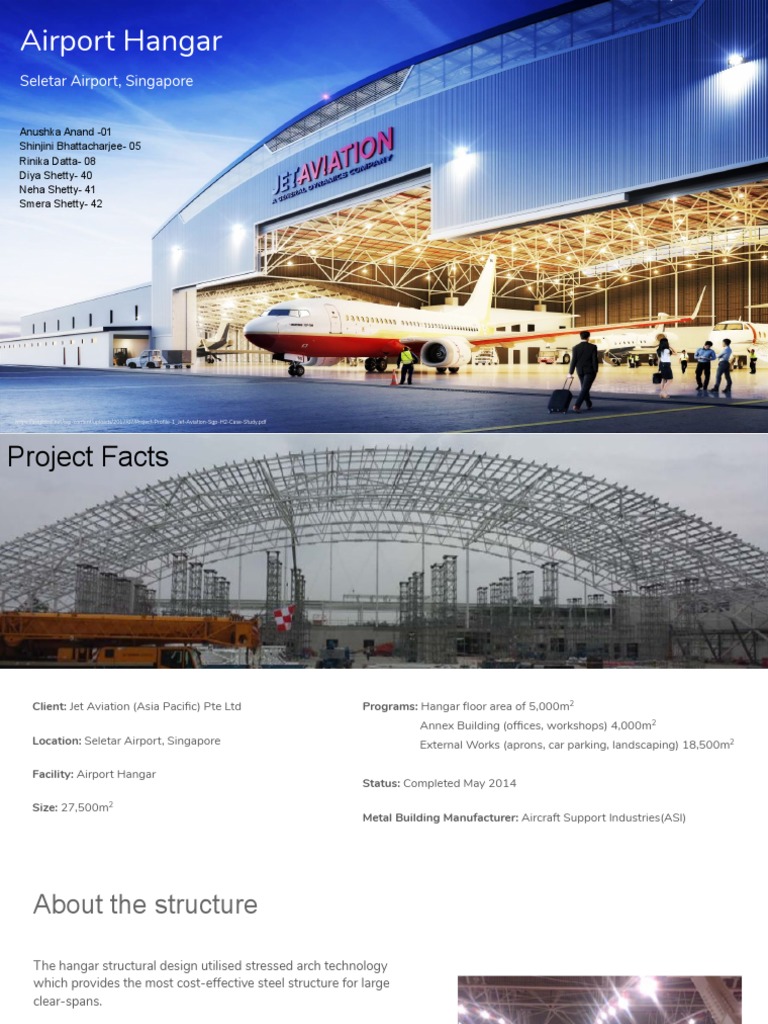 Portal Frame - Airport Hangar PDF | PDF | Truss | Civil Engineering