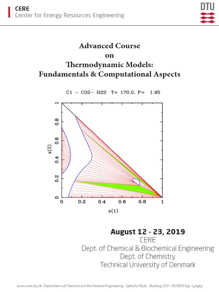 Advanced Course On Thermodynamic Models 2019 | PDF | Chemical ...