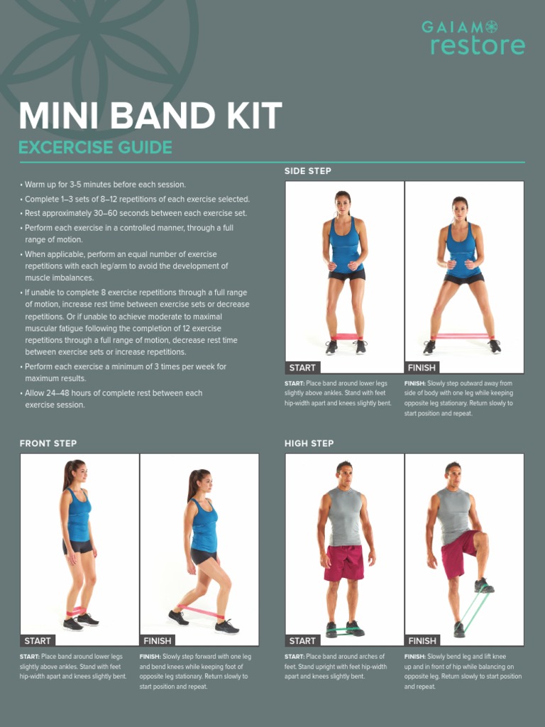 Mini Band Kit: Excercise Guide | PDF | Foot | Knee