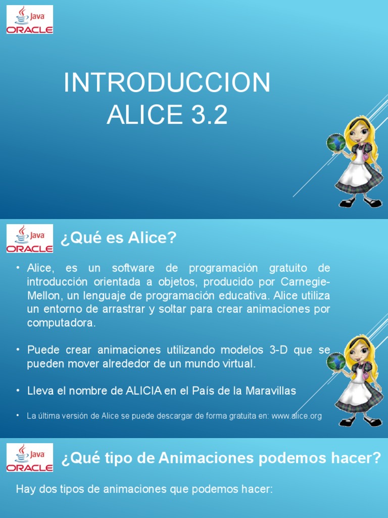 Curso Alice | PDF | Animación | Mundo virtual