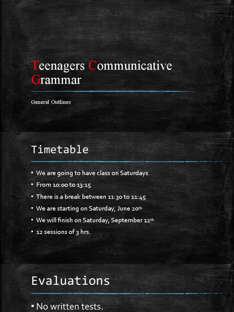 Teenagers Communicative Grammar | PDF