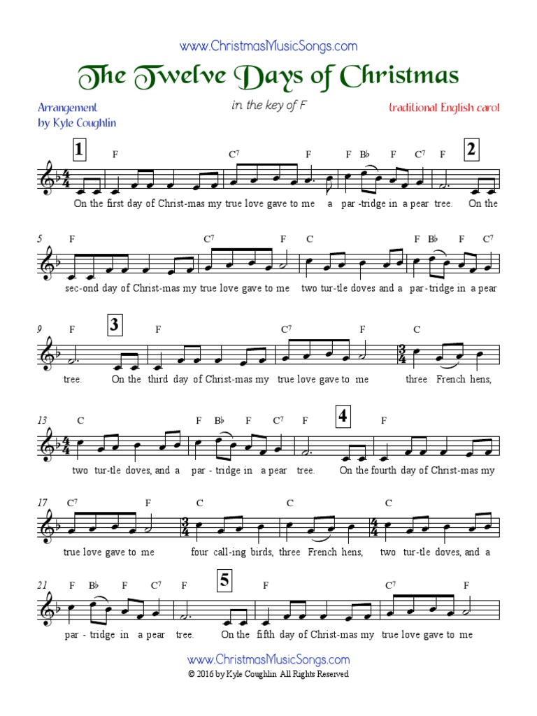 Twelve Days of Christmas | PDF | Christian Worship And Liturgy ...