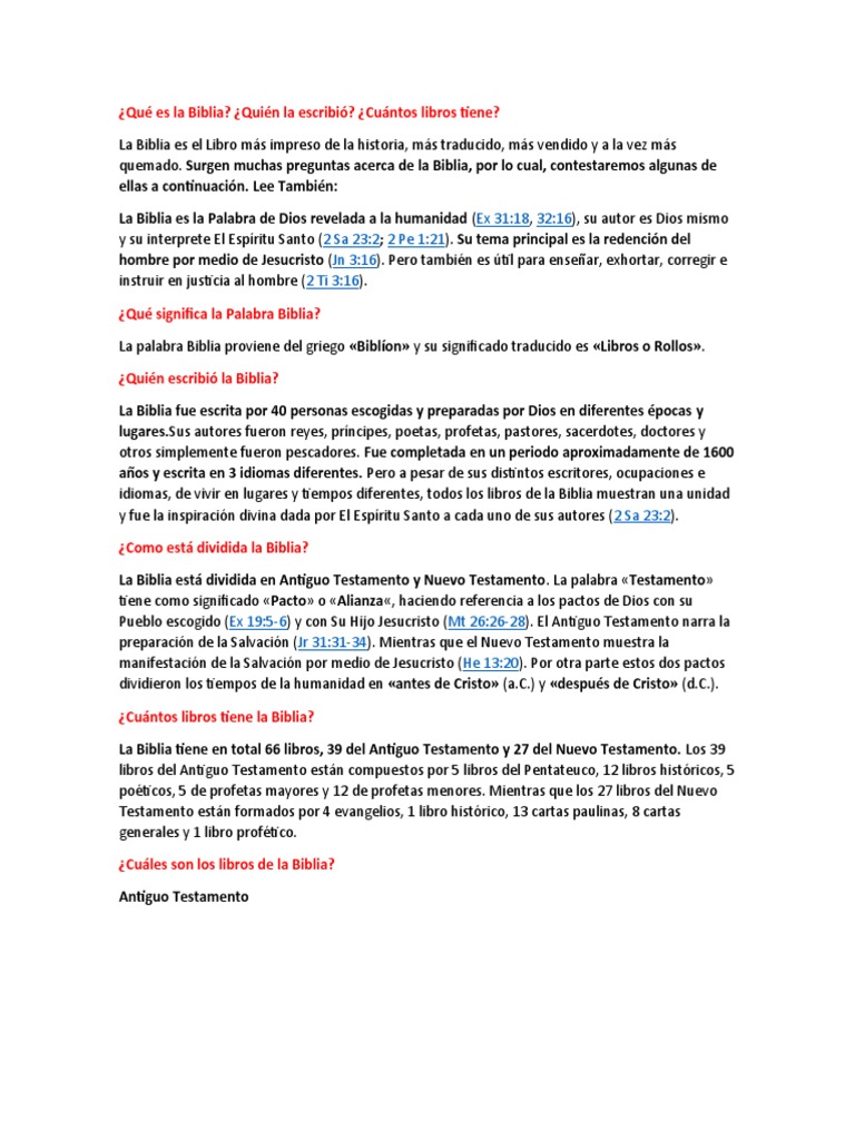 Qué Es La Biblia | PDF | Nuevo Testamento | Biblia