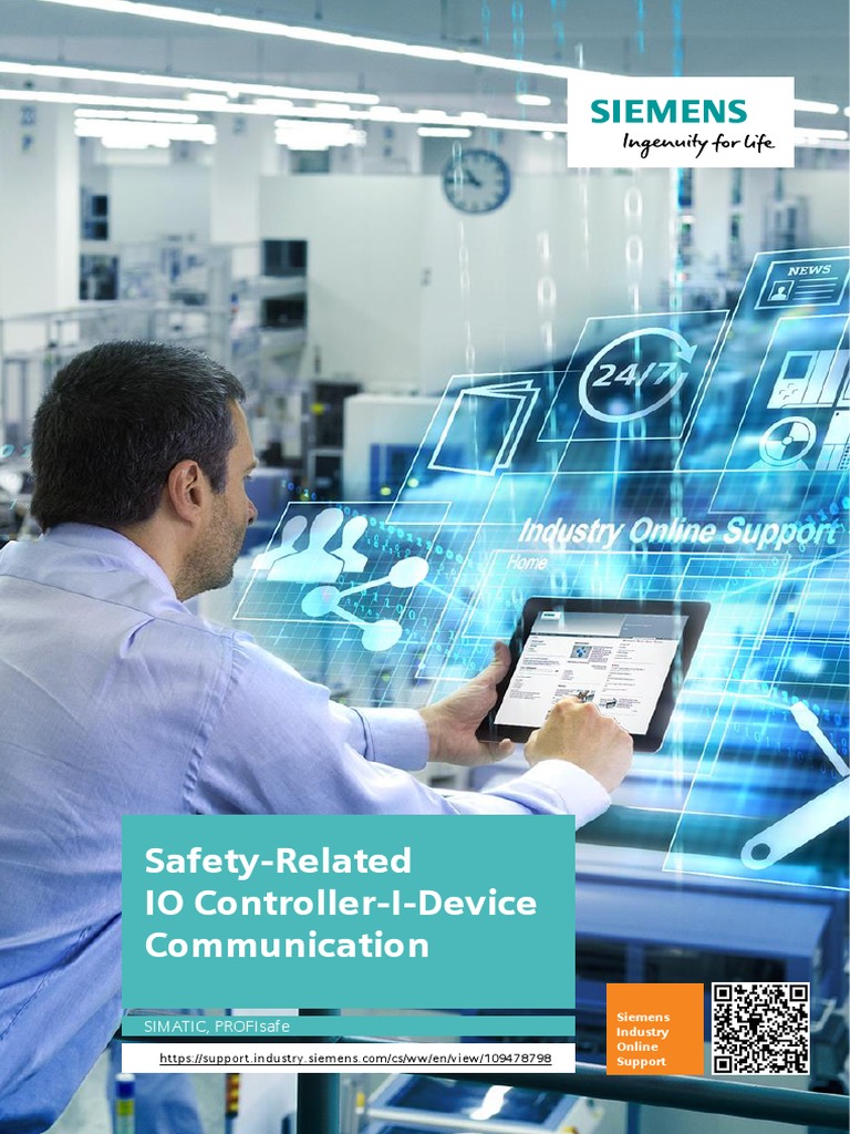 Safety-Related IO Controller-I-Device Communication: Simatic, Profisafe ...