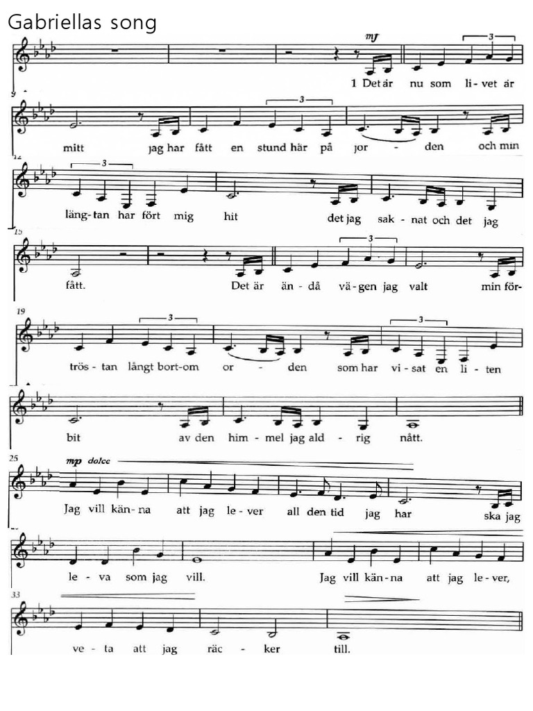 Gabriellas Song - Vocal | PDF