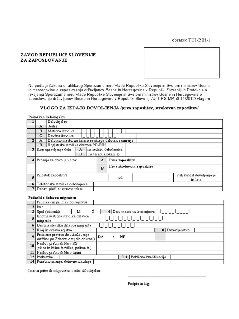 Obr ZRSZ Tuj Bih 1 | PDF