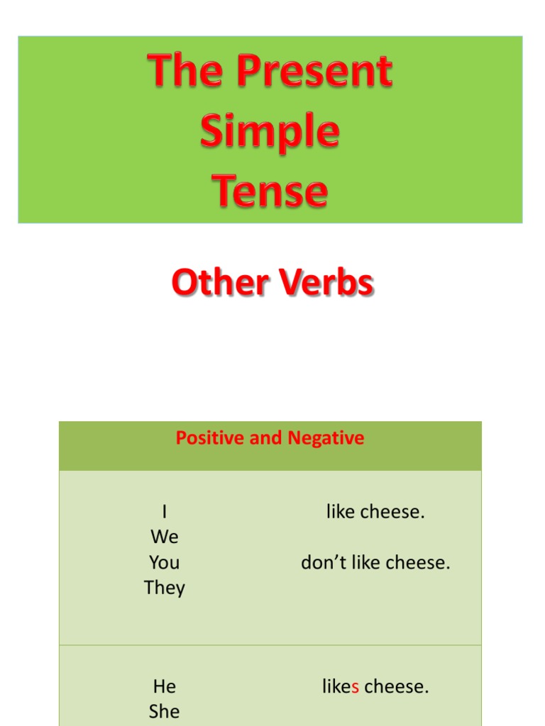 The-Present-Simple-Other Verbs | PDF