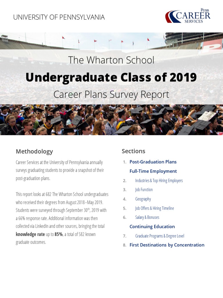 Undergraduate Class of 2019: The Wharton School Career Plans Survey ...