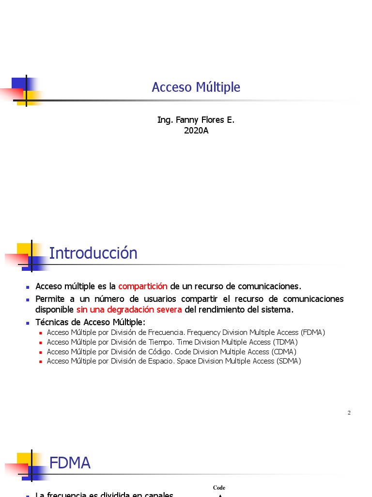 10. Acceso Múltiple | PDF | Redes de computadoras | Tecnología digital