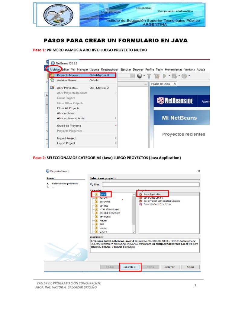 Guia para Crear Un Formulario en Java-2020 PDF | Descargar gratis PDF ...