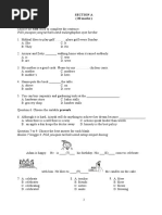 English Year 4 Exam Paper | PDF
